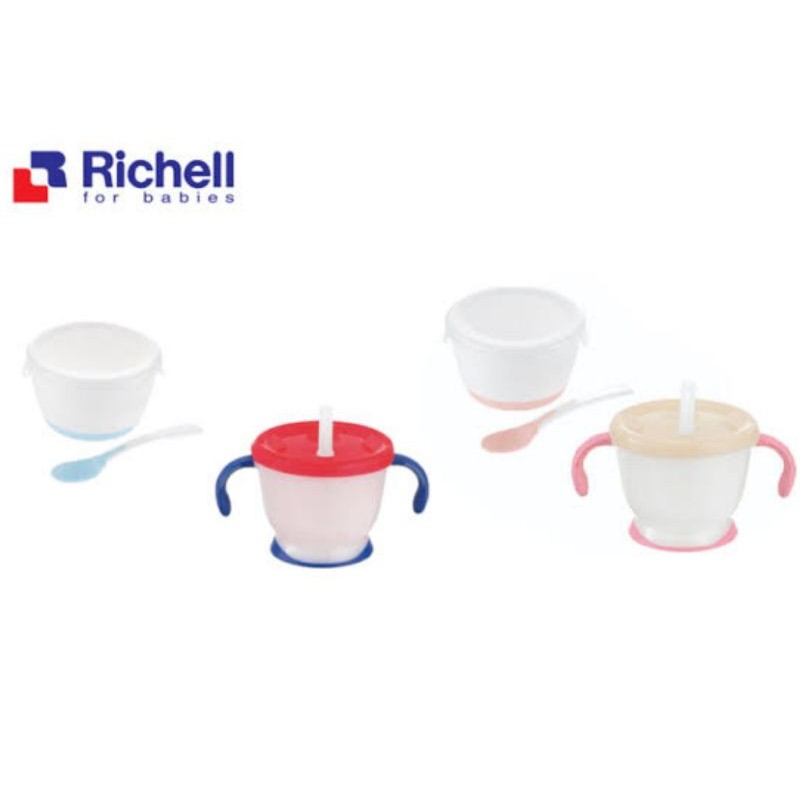 Jual Richell Weaning Starter Cup & Straw Training Mug | Shopee Indonesia