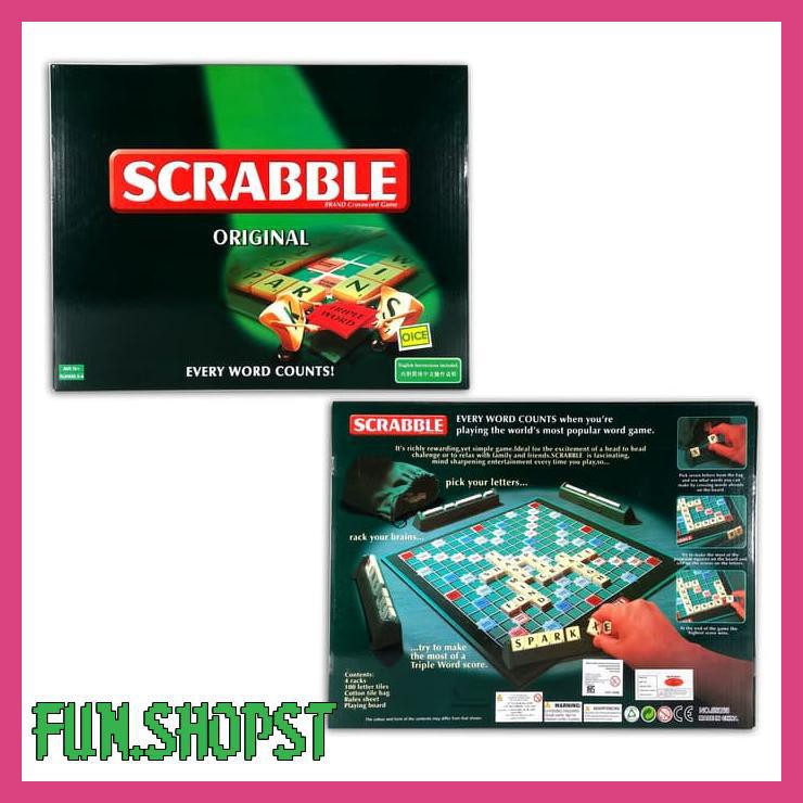 Jual SCRABBLE ORIGINAL - BEST SELLER - MAINAN EDUKASI EDUKATIF ANAK ...