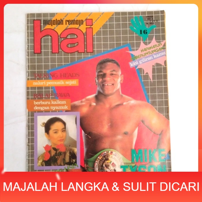 Jual Majalah HAI No.16 Apr 1987 Cover MIKE TYSON Langka | Shopee Indonesia