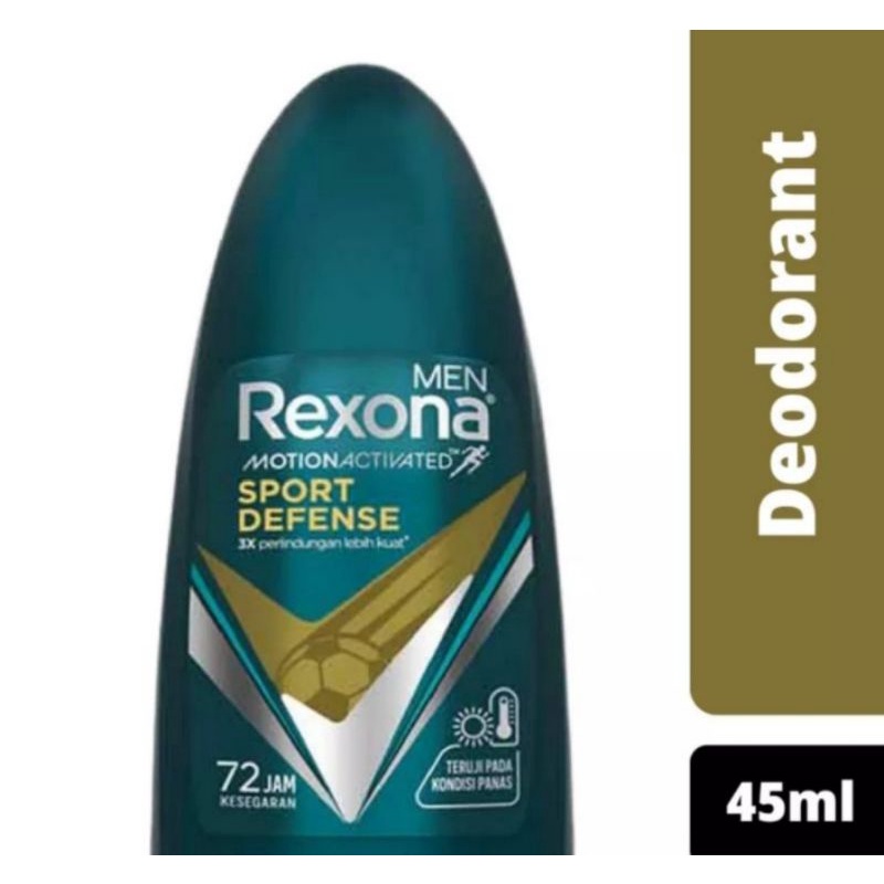 Jual rexona men sport defense deodorant roll on 45ml | Shopee Indonesia