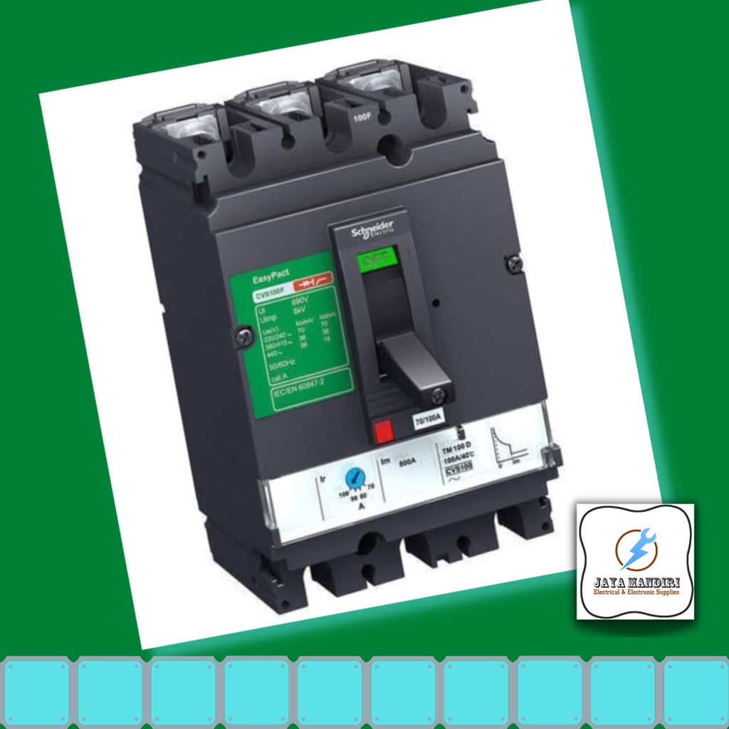 Jual Schneider Electric EasyPact CVS MCCB B(25kA) TM63D 3P | Shopee Indonesia
