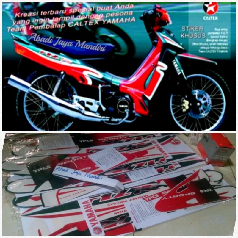 Jual Striping Lis Stiker Yamaha Fizr F1zr Fiz r Kaltex Kaltek Caltex ...