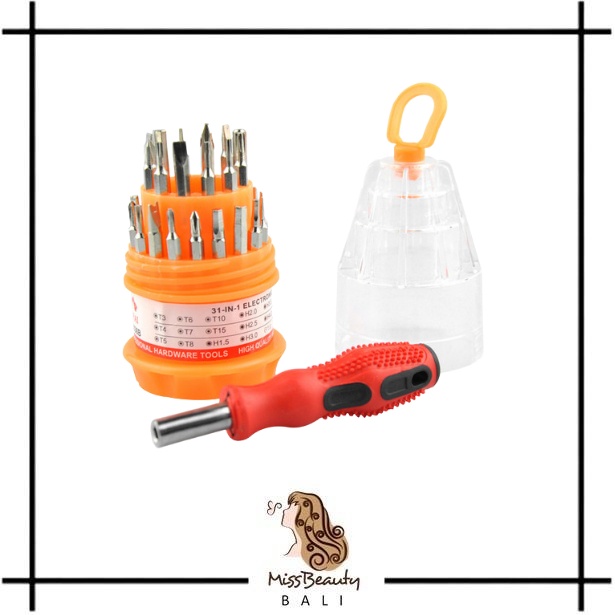 Jual Obeng Set 31 In 1 Multifungsi / Obeng Set Magnetic 31pcs / Obeng Handphone / Obeng Mini ...