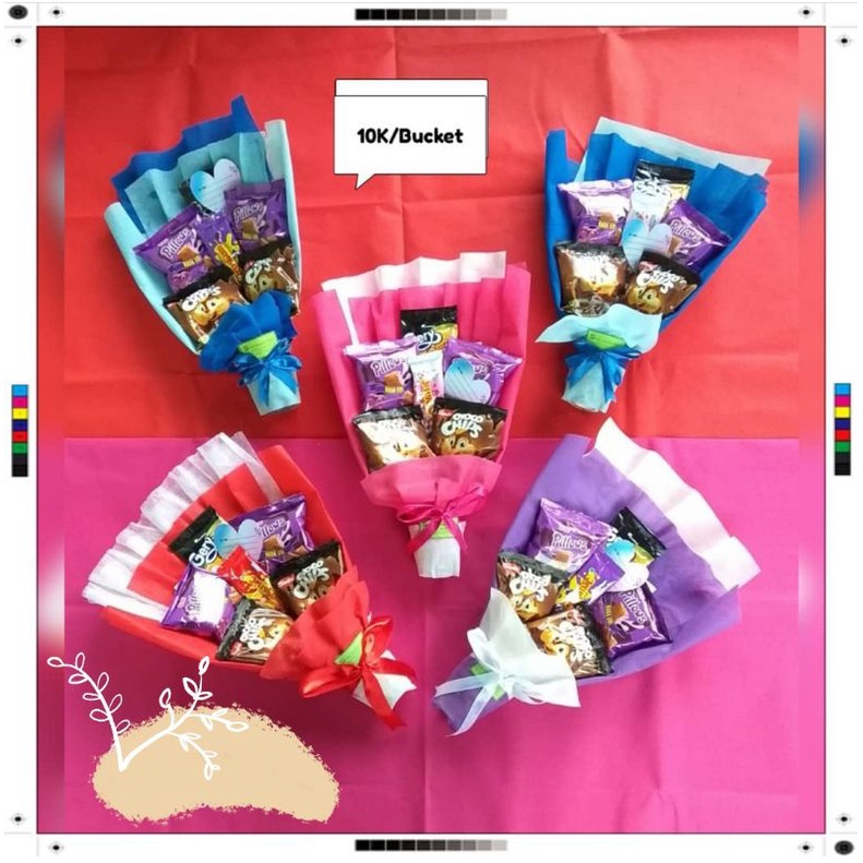 Jual BUCKET SNACK/BOUQUET MAKANAN/BOUQUET SNACK MURAH MERIAH TERLARIS ...