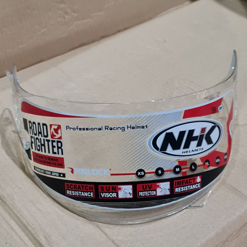 Jual KACA HELM NHK TERMINATOR ORIGINAL FLAT VISOR | Shopee Indonesia