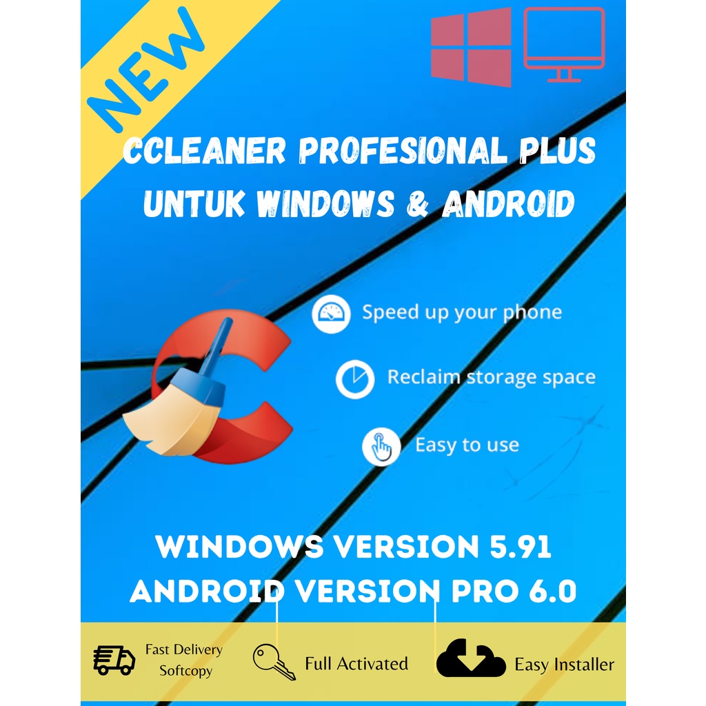Jual CCleaner Profesional Plus Windows dan CCleaner Pro Android (New Version 2022) | Shopee ...