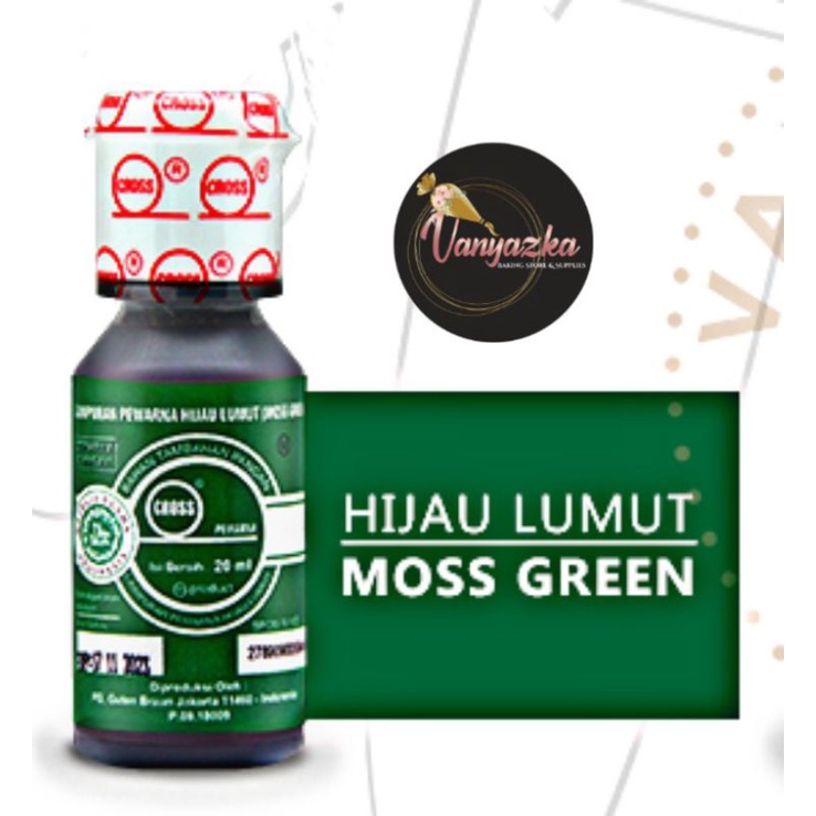 Jual Pewarna Cross/Food Coloring/Pewarna Makanan Cair Halal Cross 20ml ...