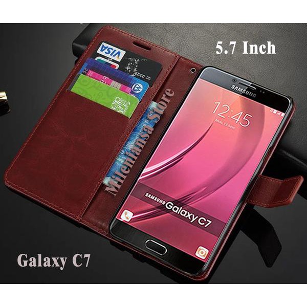Jual Flip Cover Samsung Galaxy C7 5.7" | Shopee Indonesia
