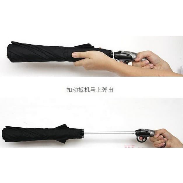Jual Western Gun Umbrella - Payung Otomatis Pistol Jango Laras Pendek ...