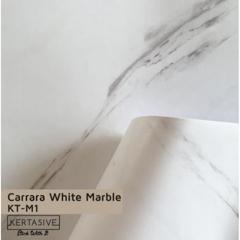Jual WHITE MARBLE Sticker Lem Stiker PVC Decosheet Taco Sheet Supercon ...