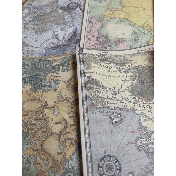 Jual Lily Aesthetics Peta Vintage, Cartography Medieval Vintage Map for ...