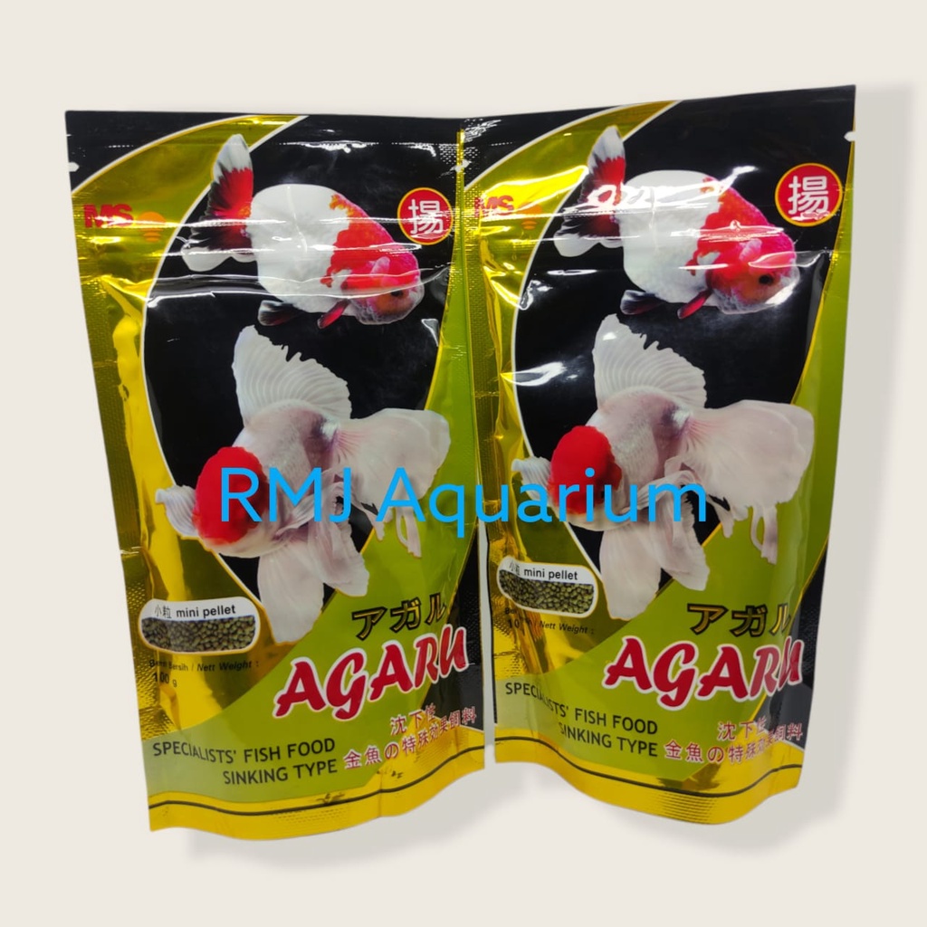 Jual PELET AGARU TYPE TENGGELAM 100GR ORIGINAL PRODUK PAKAN IKAN HIAS ...