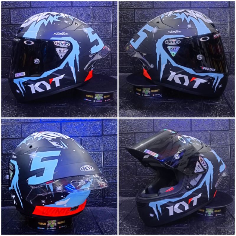 Jual KYT TT COURSE JAUME MASIA WINTER TEST PAKET GANTENG VISOR IRIDIUM ...