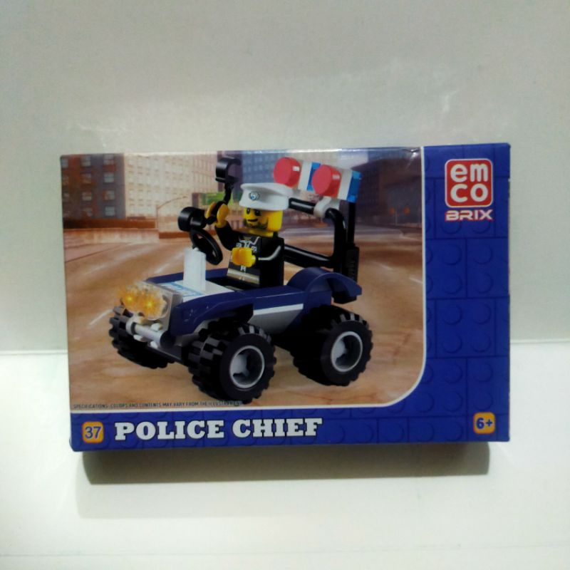 Jual Lego Emco Brix Small Blocks Police ATV/ Fire Patrol | Shopee Indonesia