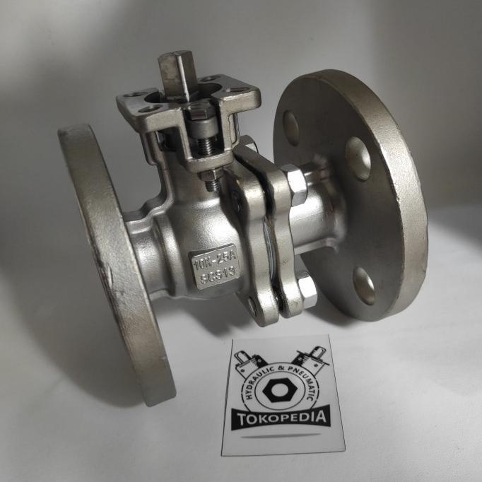 Jual BALL VALVE FLANGE 1 INCH JIS 10K DN 25 STAINLESS 316 hydraul11 Juara | Shopee Indonesia