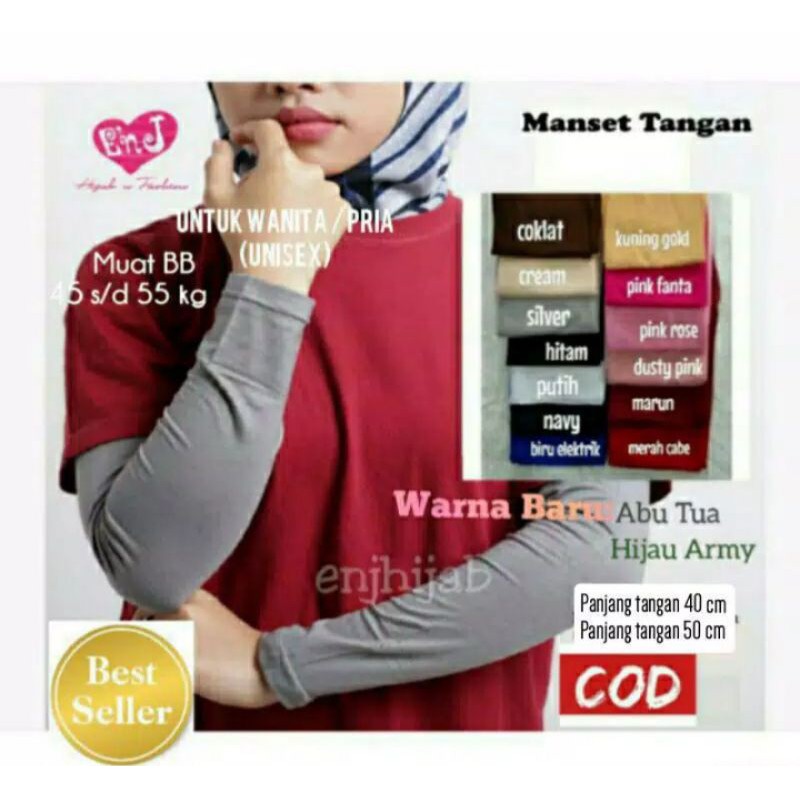 Jual MANSET TANGAN PANJANG | MANGSET TANGAN MUSLIM | MANSET TANGAN PRIA ...