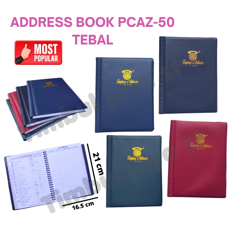 Jual TJS Buku telepon abjad Buku telepon dan alamat spiral Address book ...