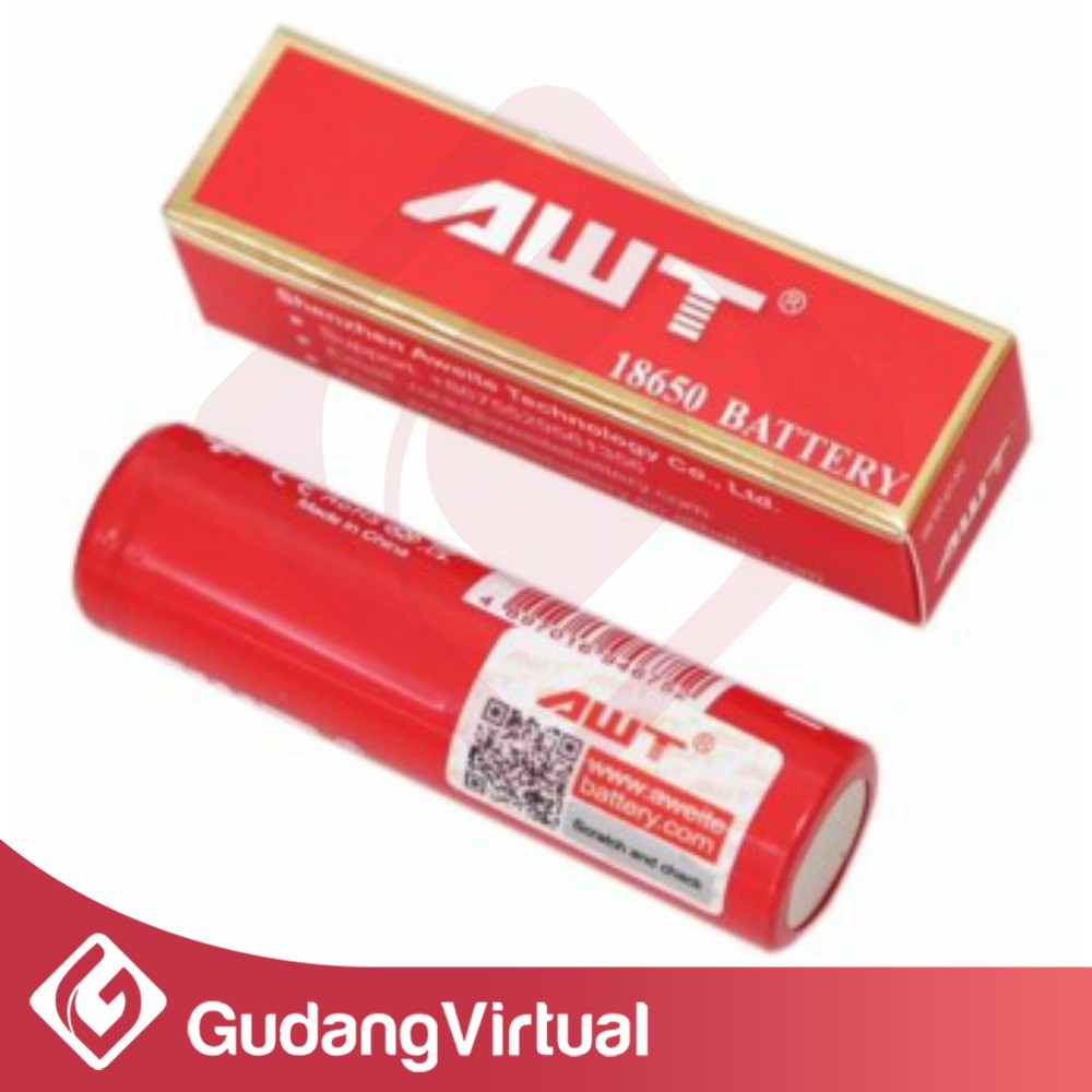 Jual AWT IMR 18650 3000mah 40A High Drain Rechargeable Battery | Shopee ...