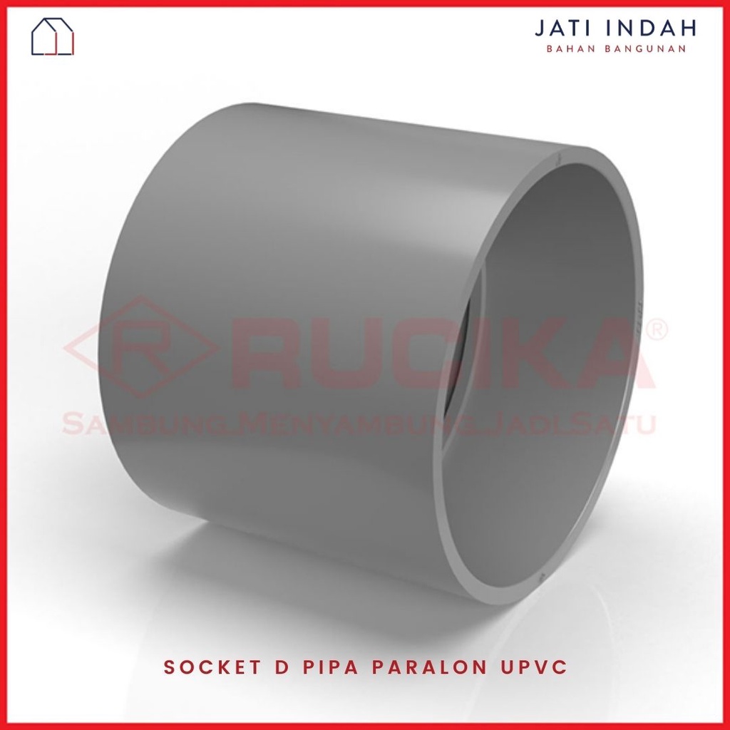 Jual SOCK 8 inch D | Socket / Sok Fitting Pipa Pralon PVC | Fitting ...