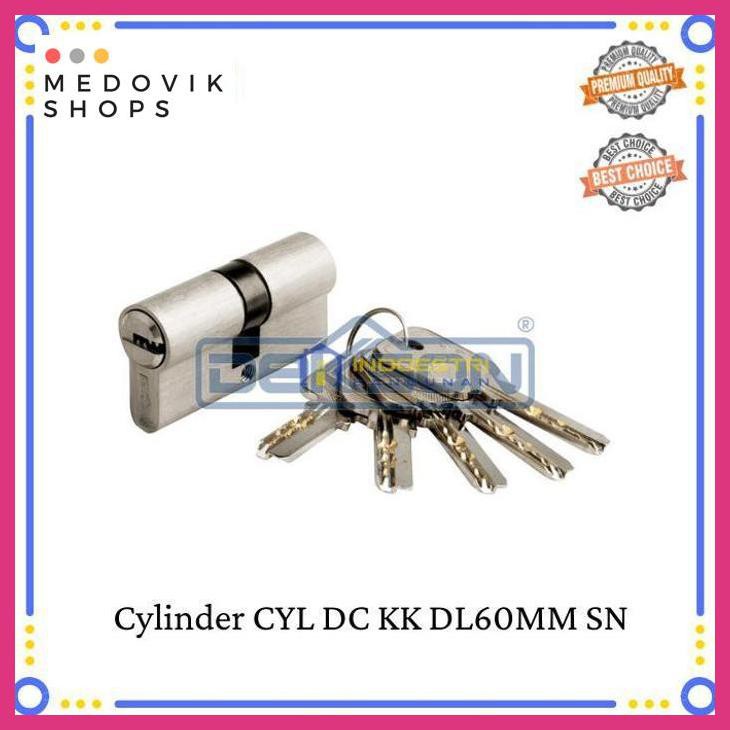 Jual Cylinder Kunci Komputer Dekkson Cyl Dc Kk Dl 60Mm Sn (Pintu Kayu) | Shopee Indonesia