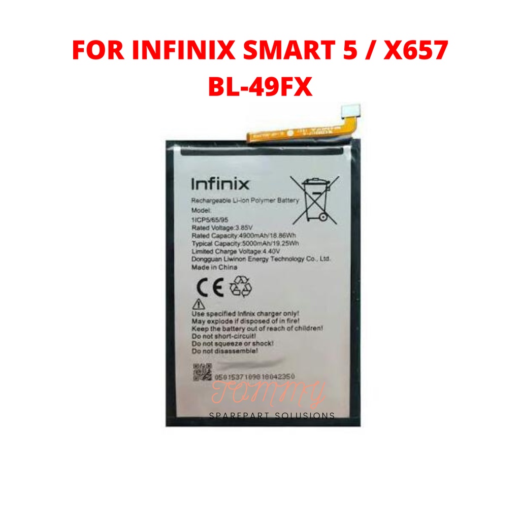 Jual Baterai Batre Infinix Smart 5 / X657 BL-49FX Kualitas Original ...