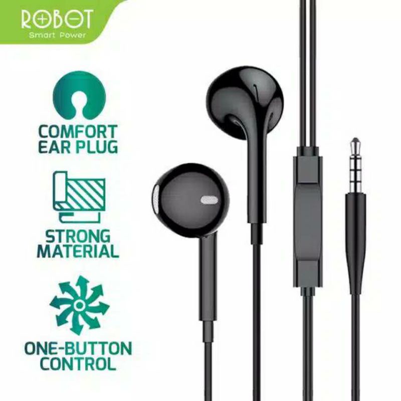 Jual Headset Robot RE10 Earphone Bass Original | Shopee Indonesia