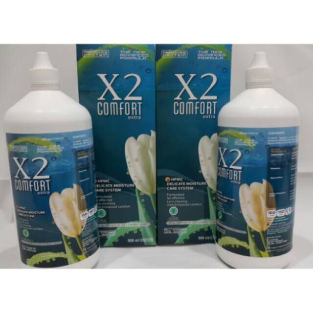 Jual Cairan Softlens X2 500mL / X2 Comfort 500 mL / Air Pencuci Softlen ...