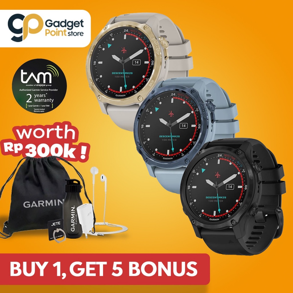 Jual Garmin Descent Mk2s / Mk2 S Diving Watch Divecomp - Garansi TAM 2 ...