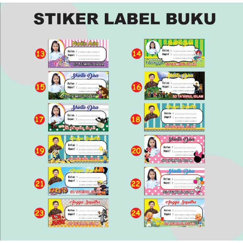 Jual stiker label buku custom | Shopee Indonesia