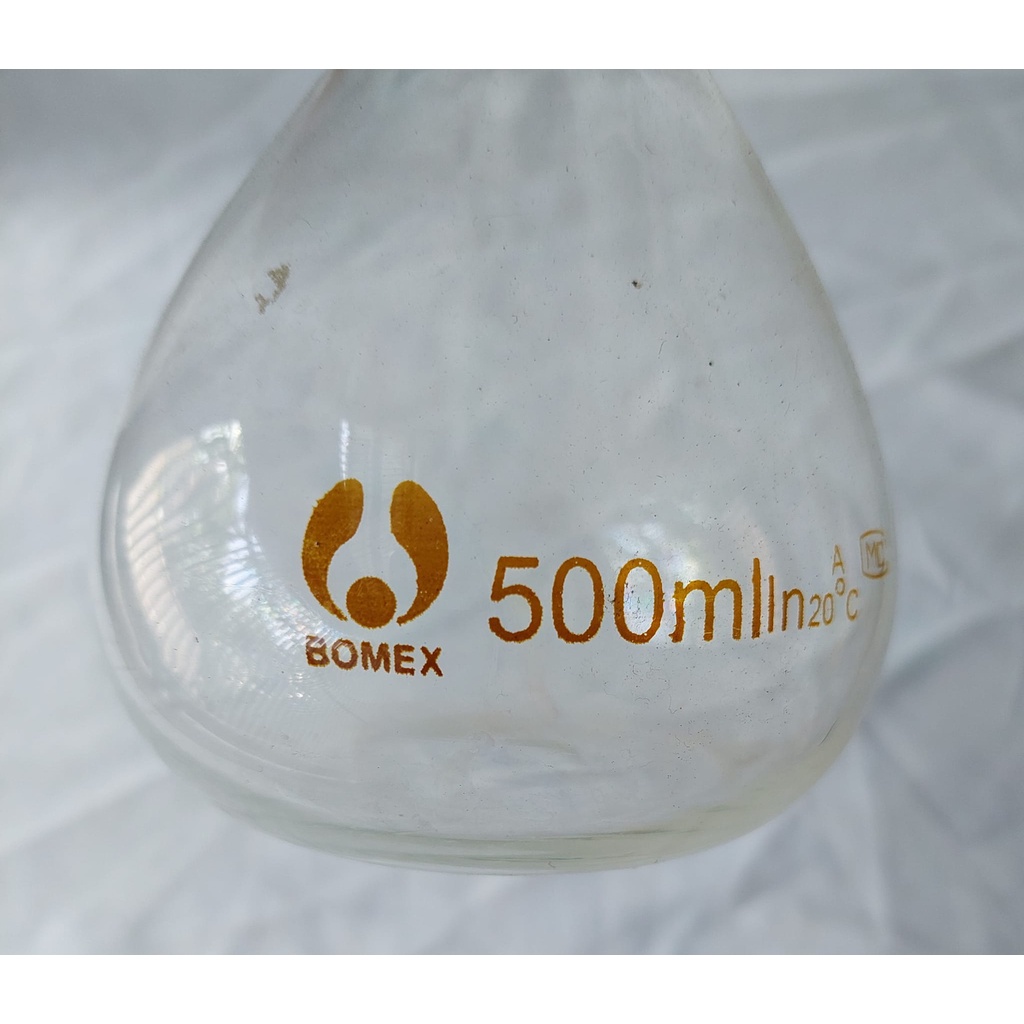 Jual botol lab bomex labu volumetri labu ukur 500 ml | Shopee Indonesia