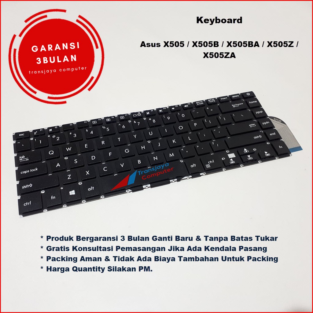 Jual Keyboard Laptop Asus Vivobook 15 X505 X505B X505BA X505Z X505ZA ...