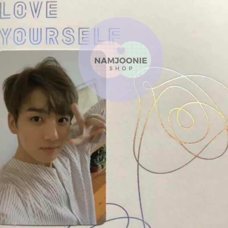 Jual OFFICIAL UNSEALED JUNGKOOK HER L PHOTOCARD PC BTS ALBUM JK LOVE YOURSELF | Shopee Indonesia