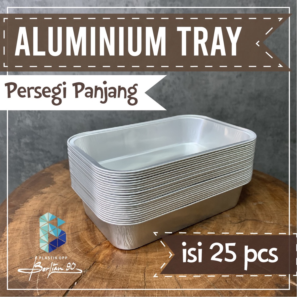 Jual Alumunium foil tray tanpa tutup ISI 25 pcs BX 4381 / Tempat Kue ...