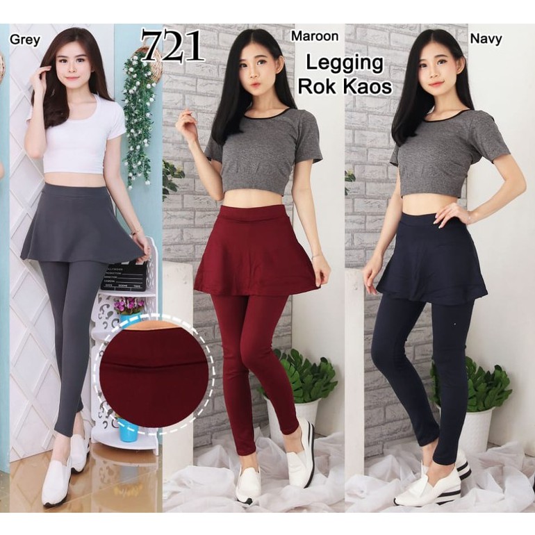 Jual Legging Rok Sport Woman 721 Panjang | Shopee Indonesia