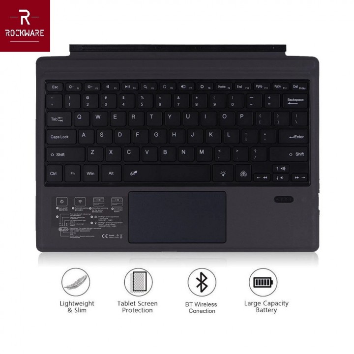 Jual ROCKWARE RW-1089DC - Bluetooth Keyboard for Surface Pro 3-4-5-6-7 | Shopee Indonesia