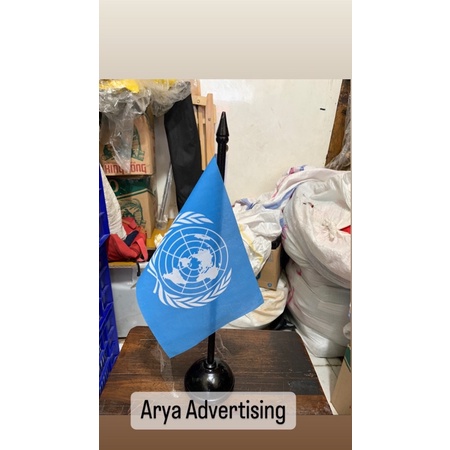 Jual bendera LOGO PBB+tiang kayu meja | Shopee Indonesia
