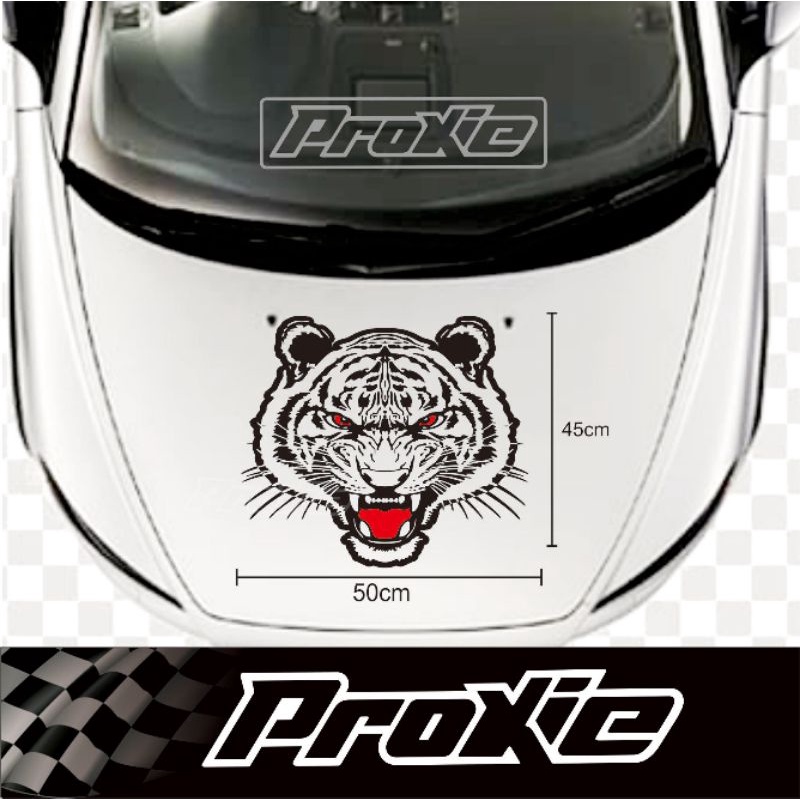 Jual Stiker mobil cutting stiker animasi Kepala Macan terkeren Dan ...