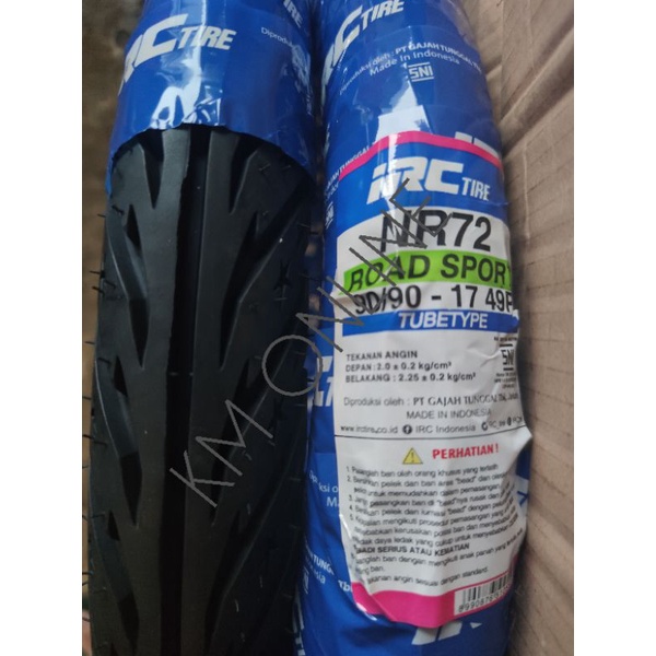 Jual BAN MOTOR MERK IRC 90/90-17 NR72 KEMBANG BINTANG TUBETYPE (pakai ...