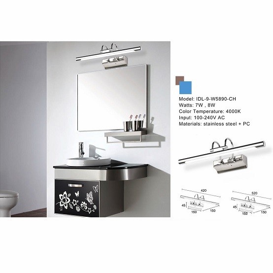 Jual lampu dinding wastafel lampu lukisan idl-9-w5890-ch - 7 watt ...