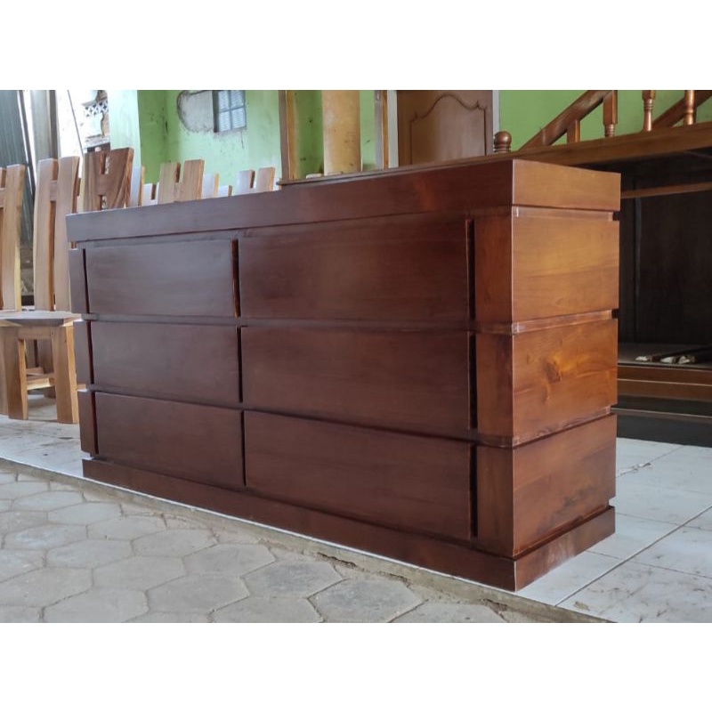 Jual Buffet Tv Buffet Berkas Buffet minimalis kayu jati grade A 150 ...