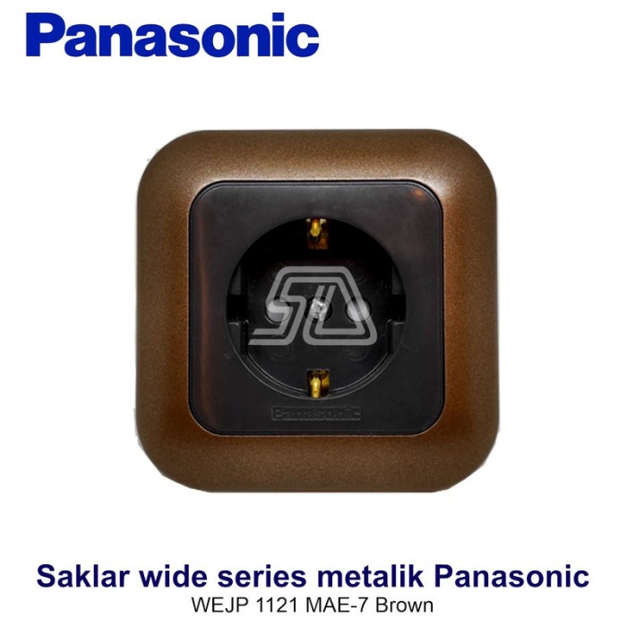 Jual Panasonic Stop Kontak CP WEJP1121 MAE-7 BROWN Metalic Coklat ...