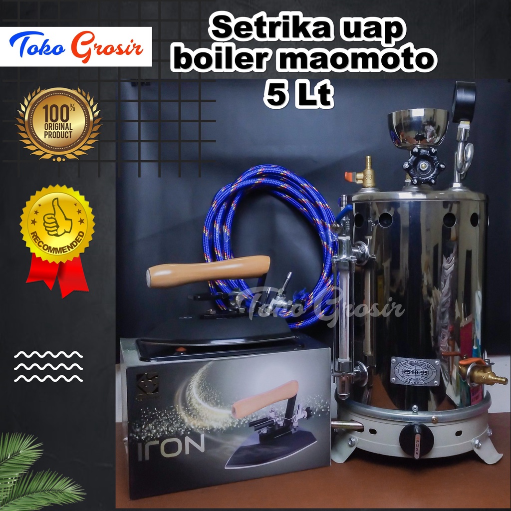 Jual SETRIKA / SETRIKA UAP / SETRIKA UAP LAUNDRY MAOMOTO KAPASITAS 5 ...