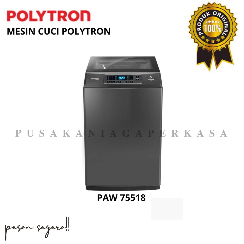 Jual MESIN CUCI POLYTRON 7,5KG PAW 75518 | Shopee Indonesia