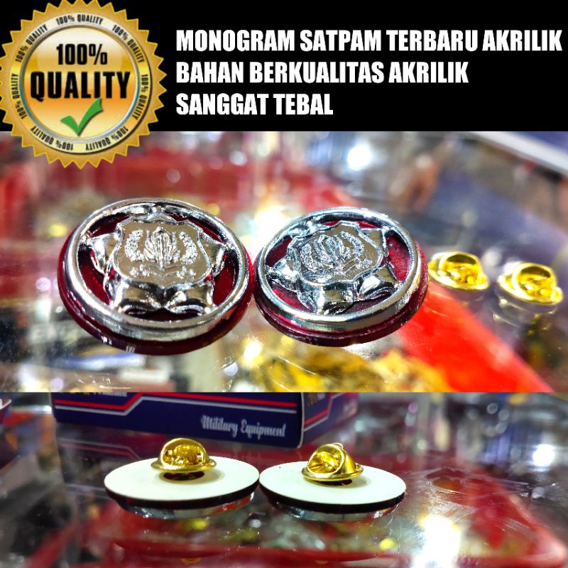 Jual monogram satpam security akrilik terbaru sanggat tebal | Shopee ...