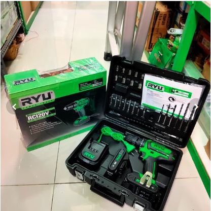 Jual ORIGINAL!!CORDLESS IMPACT DRILL RYU RCD12V MESIN BOR BATRE GARANSI ...