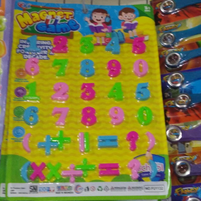 Jual Mainan Edukasi Anak Magnetic Numbers Magnet Huruf Angka Dan ...