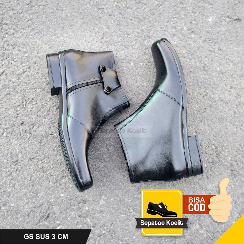 Jual SEPATU PDH SUS WANITA KULIT ASLI SAPI / SEPATU POLWAN / SECURITY ...