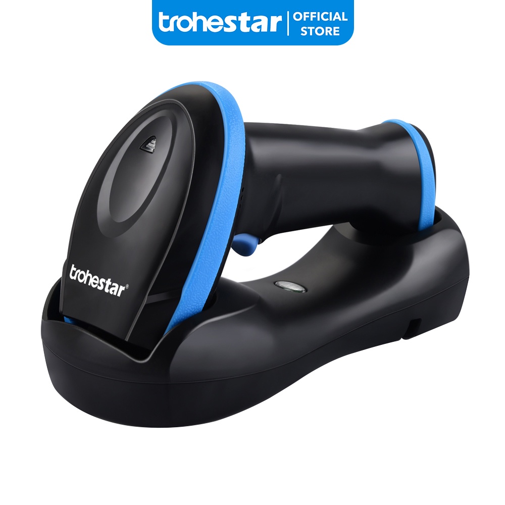 Jual TROHESTAR Bluetooth Barcode Scanner with USB Cradle, Compatible ...