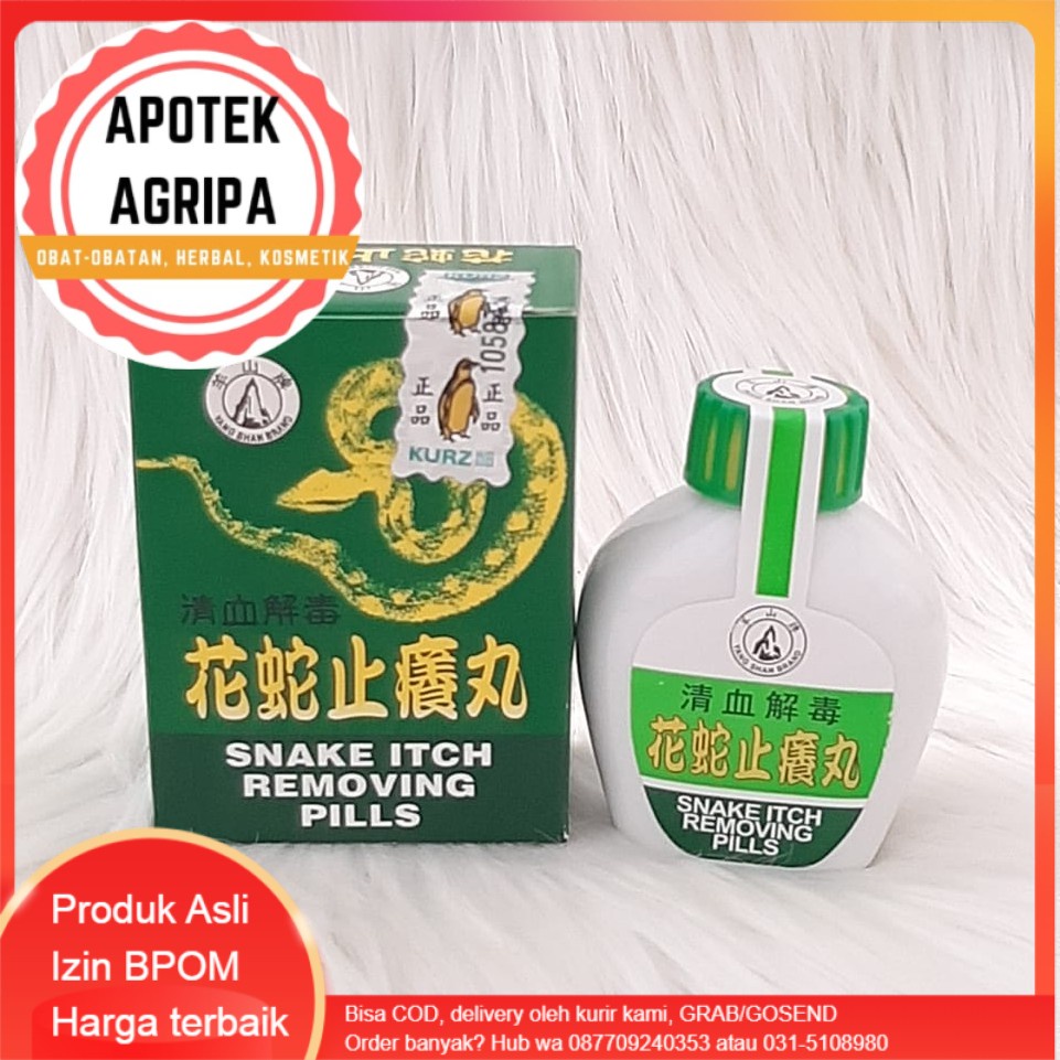 Jual Snake Itch Removing Pills [gatal2, biduran, kurap, eksim ...