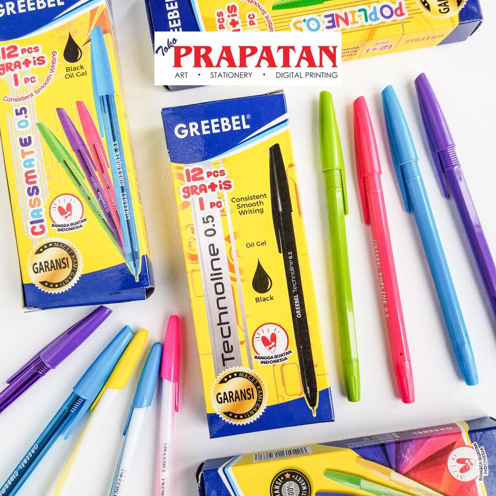 Jual Greebel Ballpoint Gel Pen 0.5 / Pulpen | Shopee Indonesia